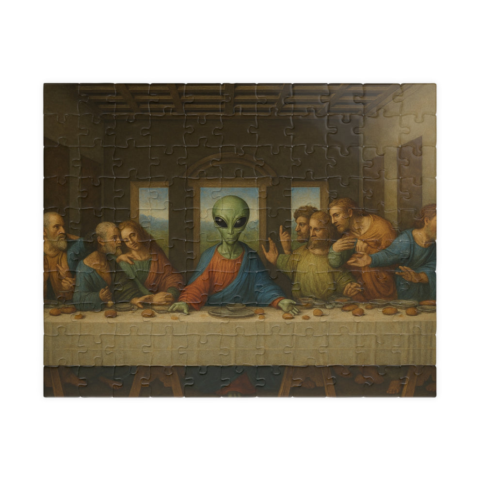 Alien Last Supper Puzzle — Surreal Pop Art Jigsaw (110/252/520/1014 pc ...